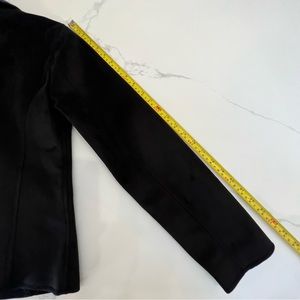 Jackets & Coats | Nwt G A Milano Black Suede Faux Leather Trim Jacket ...